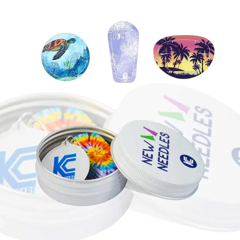 Glucose Sensor Stickers Sets in Reusable Tin Can - Neutral Series– Kaio-Dia