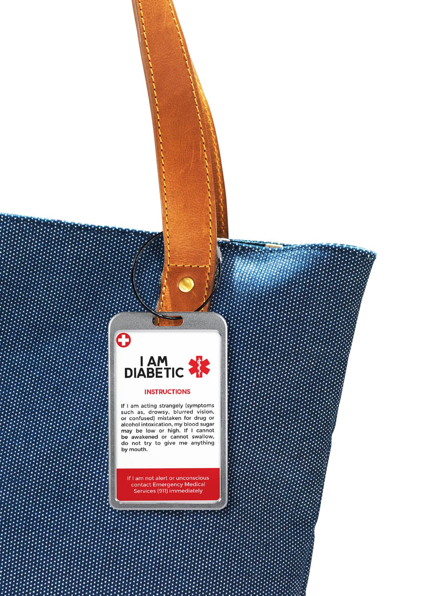 Diabetic Emergency ID Card - Dia-Luggage ID Card– Kaio-Dia