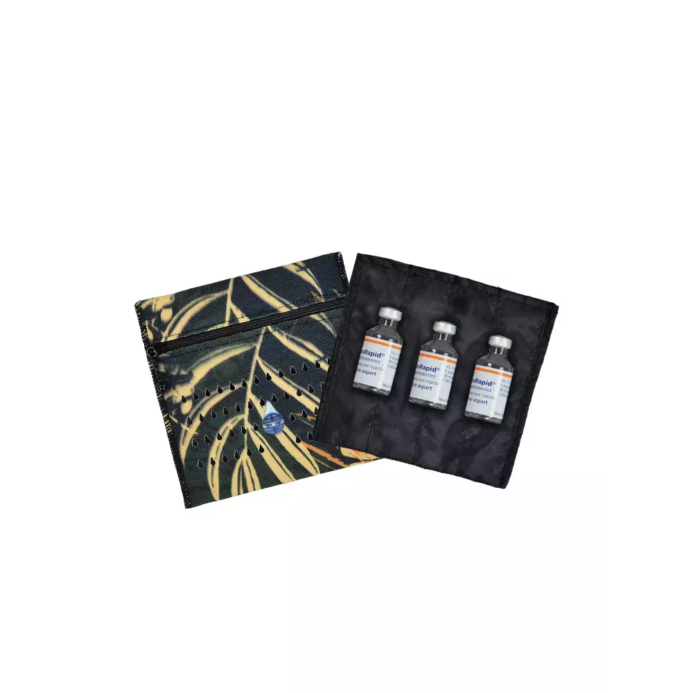 Cooling wallet for 3 insulin vials or eye drops– Kaio-Dia