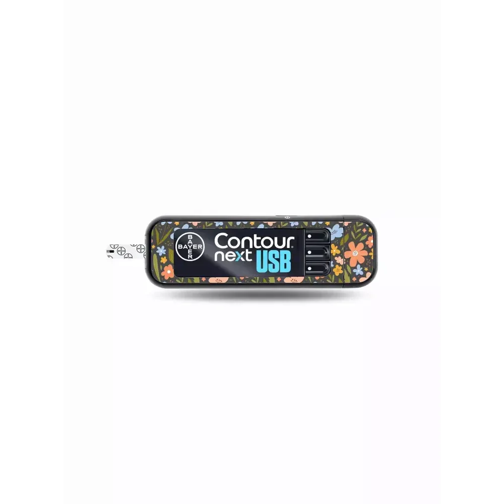 Contour Next USB Glucose Meter Stickers - Spring Collection– Kaio-Dia
